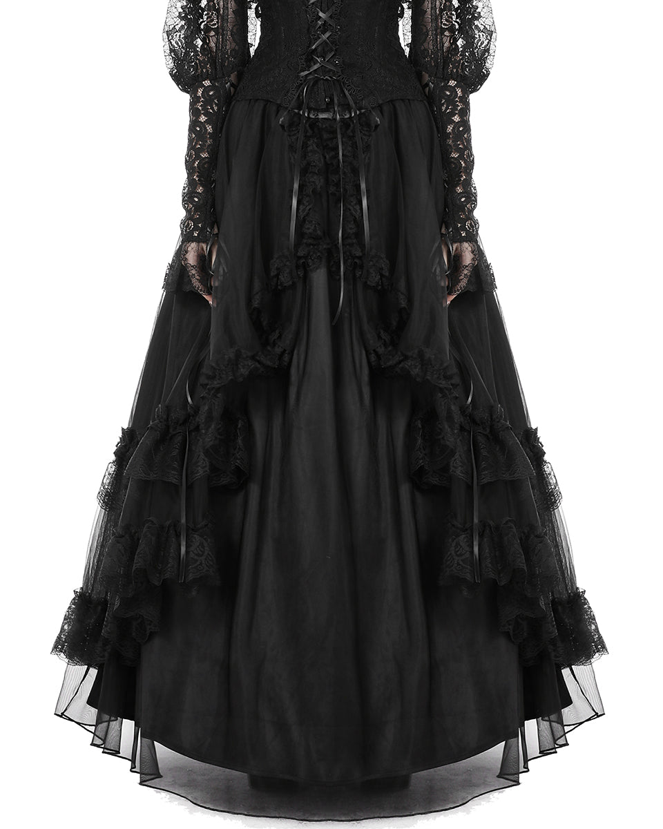 Dark In Love Long Layered Gothic Courtesan Skirt – Violent Delights