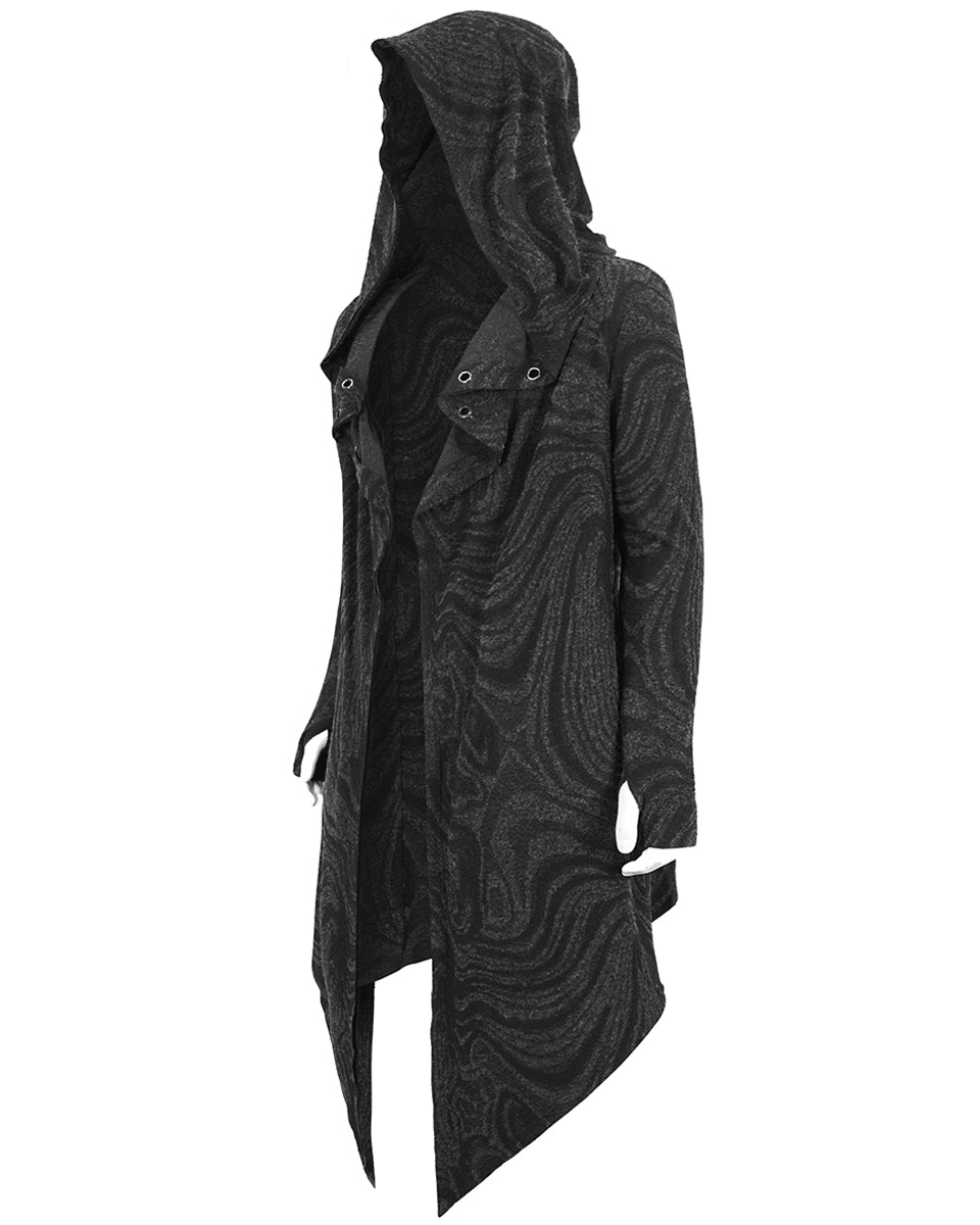 Devil Fashion Mens Apocalyptic Punk Chained Knit Cloak Jacket – Violent ...