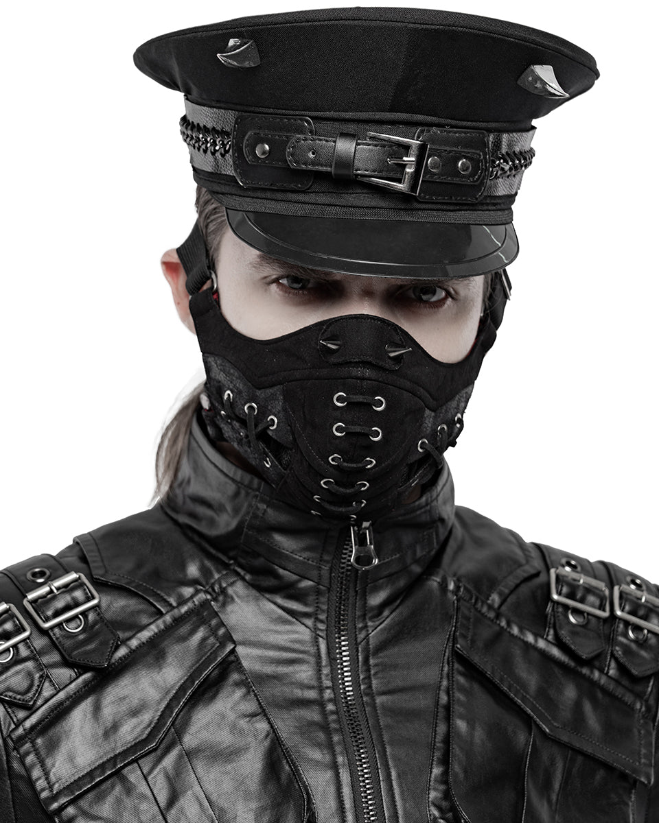 Punk Rave Instigator Mens Dieselpunk Military Cap – Violent Delights