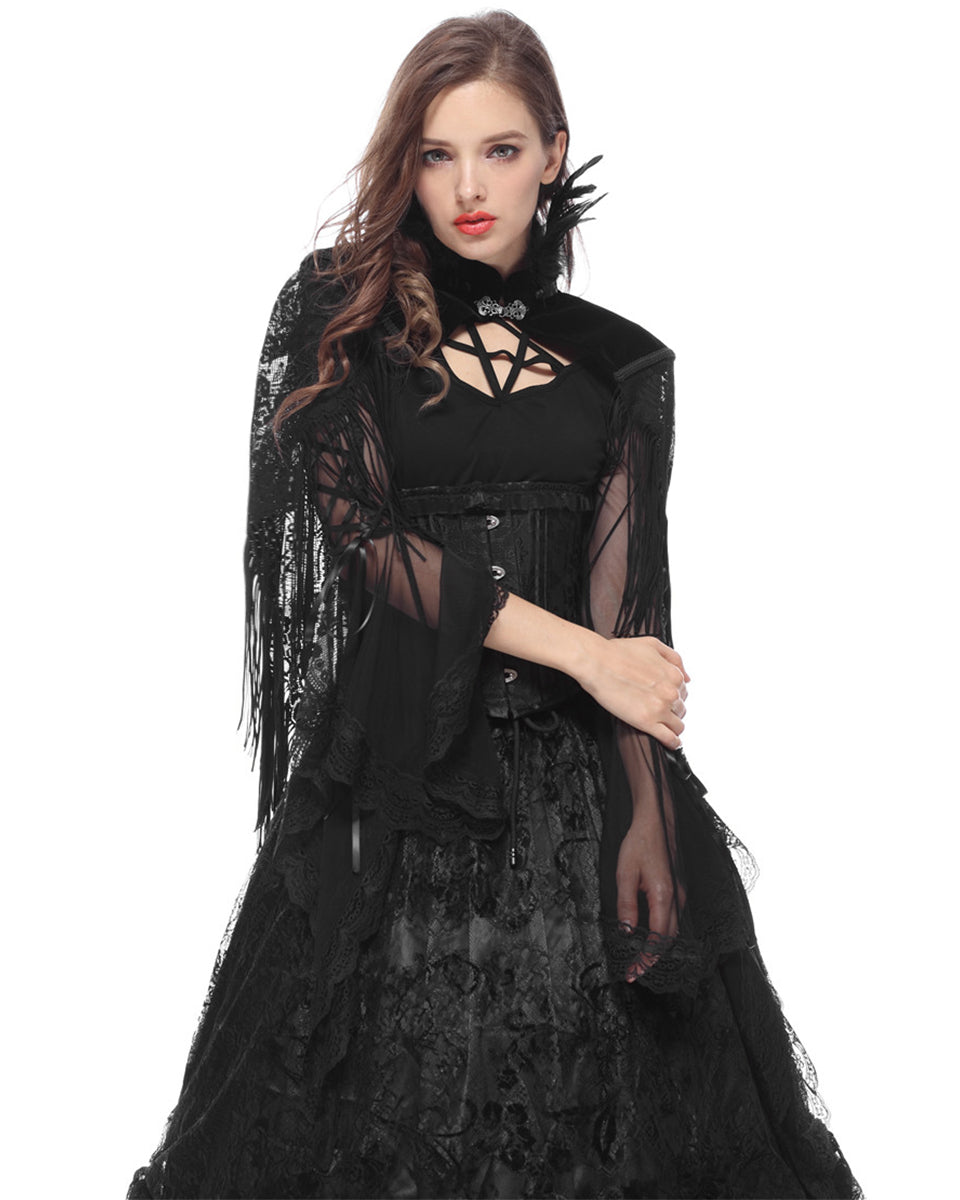 Dark In Love Zylphia Velvet Cape – Violent Delights