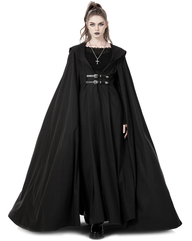 Pink Cloak Gothic Hooded Cloak Coat Halloween Costume Vampire Devil ...