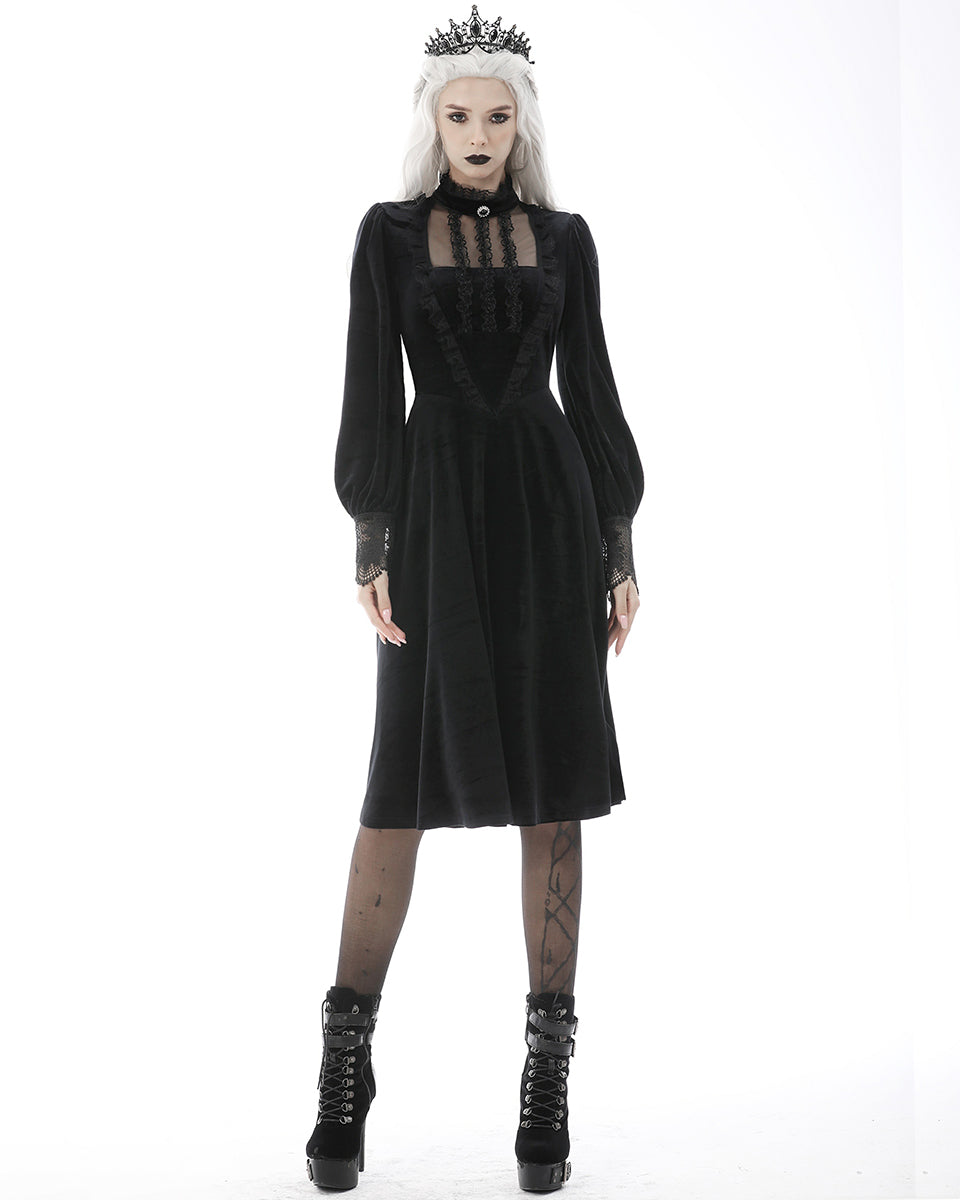 Dark In Love Benedictine Gothic Mourning Dress – Violent Delights